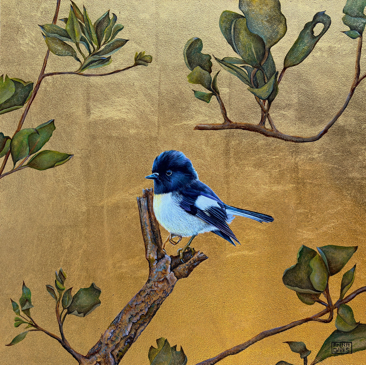 Miromiro Among the Leaves – Little River Gallery