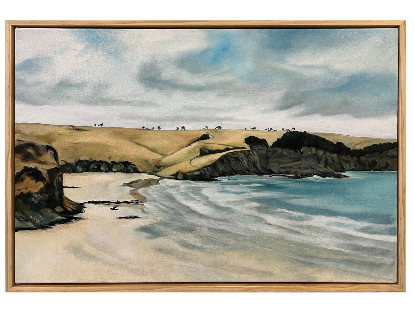 One of Many Hidden Secrets - Raupo in Blue – Little River Gallery